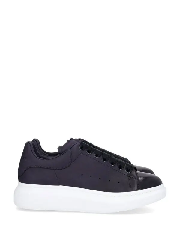 Alexander McQueen Oversized Leather Sneakers - Blue