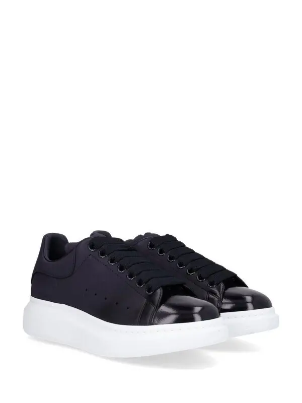 Alexander McQueen Oversized Leather Sneakers - Blue