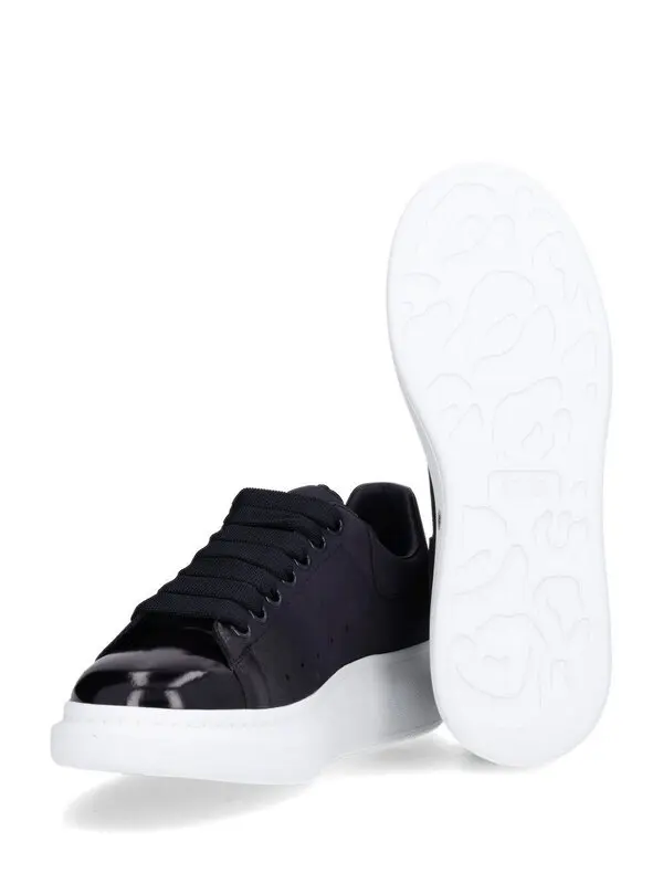 Alexander McQueen Oversized Leather Sneakers - Blue