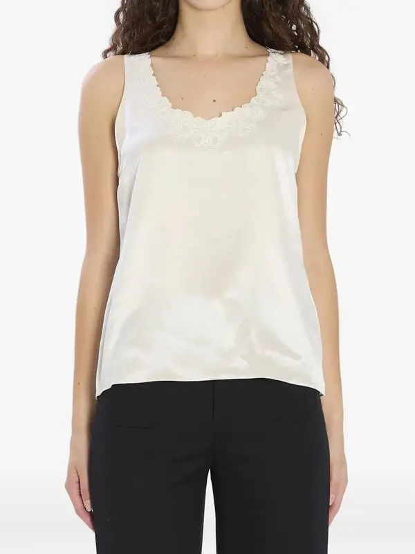 Celine Silk Satin Lingerie Top