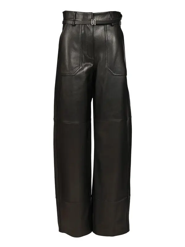 Sportmax Nappa Trousers - Black