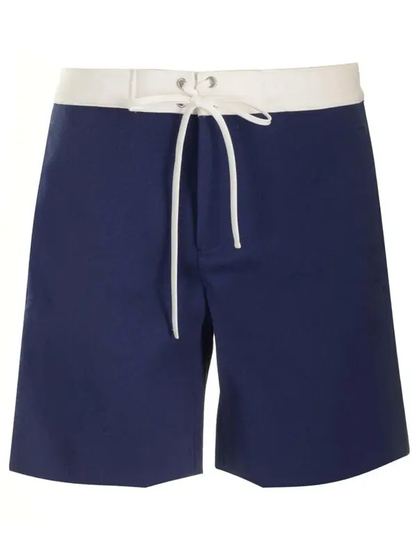 Miu Miu Satin Bermuda Shorts - Blue