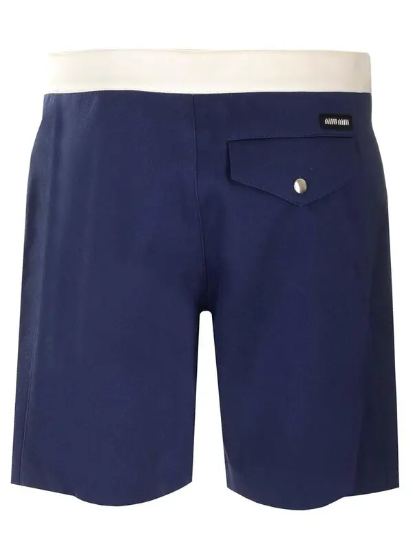 Miu Miu Satin Bermuda Shorts