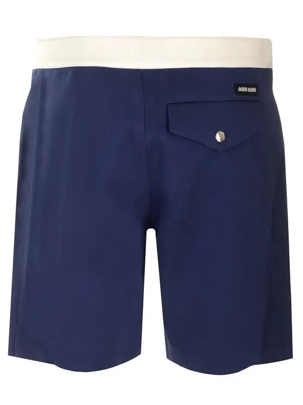 Miu Miu Satin Bermuda Shorts
