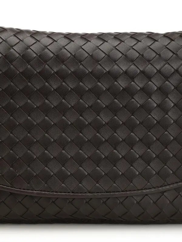 Bottega Veneta Veneto Flap-over Messenger Bag - Brown