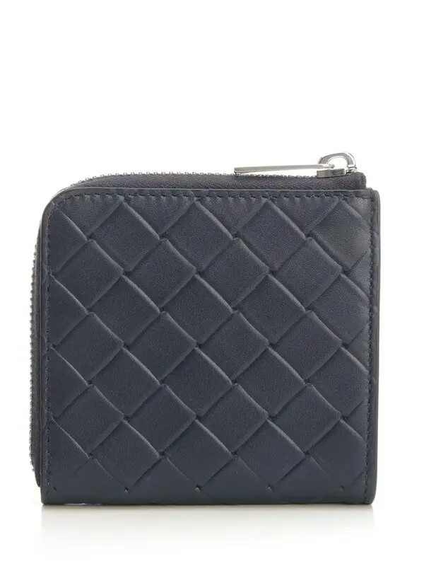 Bottega Veneta Square Braided Wallet With Zip