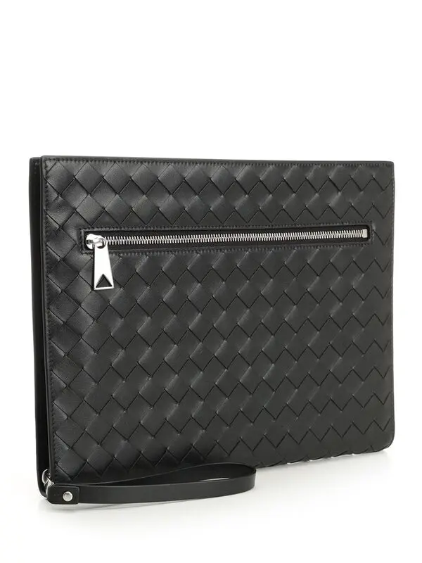 Bottega Veneta Woven Document Holder With Strap