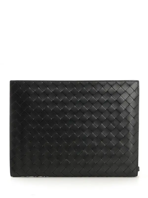 Bottega Veneta Woven Document Holder With Strap