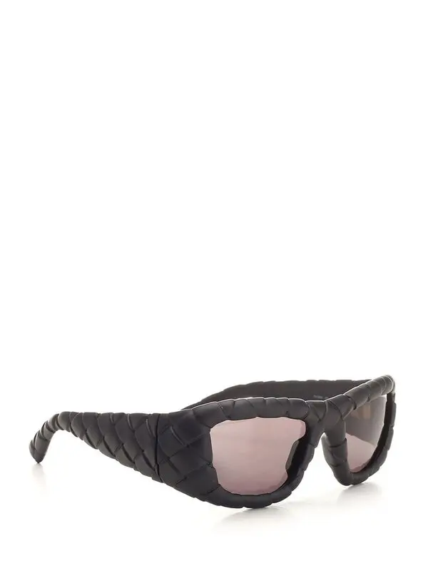Bottega Veneta Rectangular Sunglasses Intrecciato