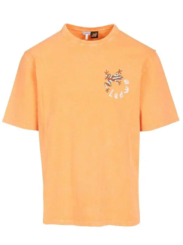 Loewe Loose-fit Cotton T-shirt - Orange
