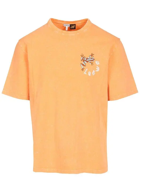 Loewe Loose-fit Cotton T-shirt - Orange