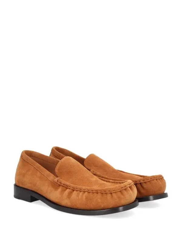Dries Van Noten Suede Loafers - Brown