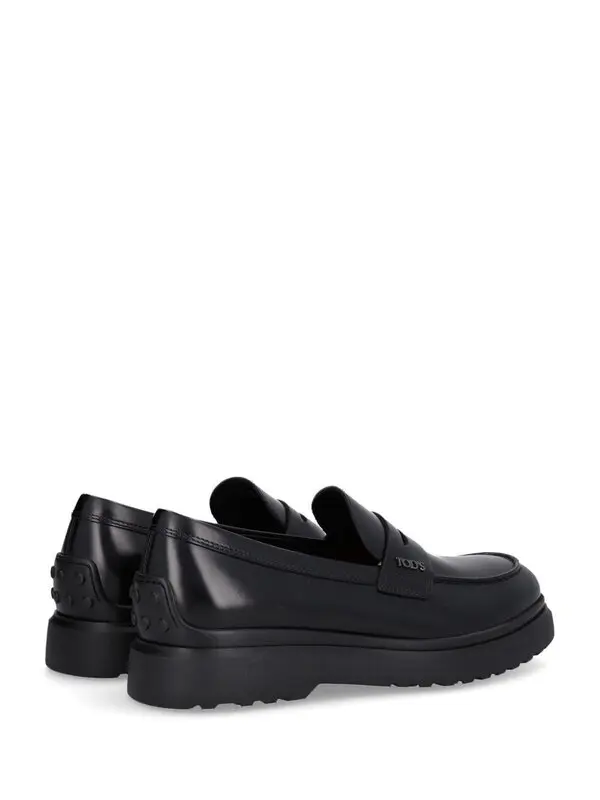 TOD'S Leather Moccasin - Black