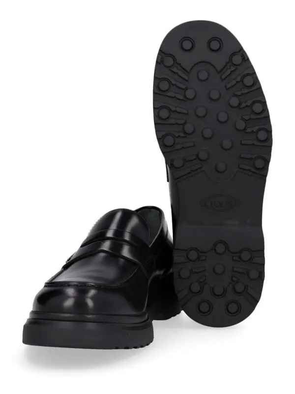 TOD'S Leather Moccasin - Black