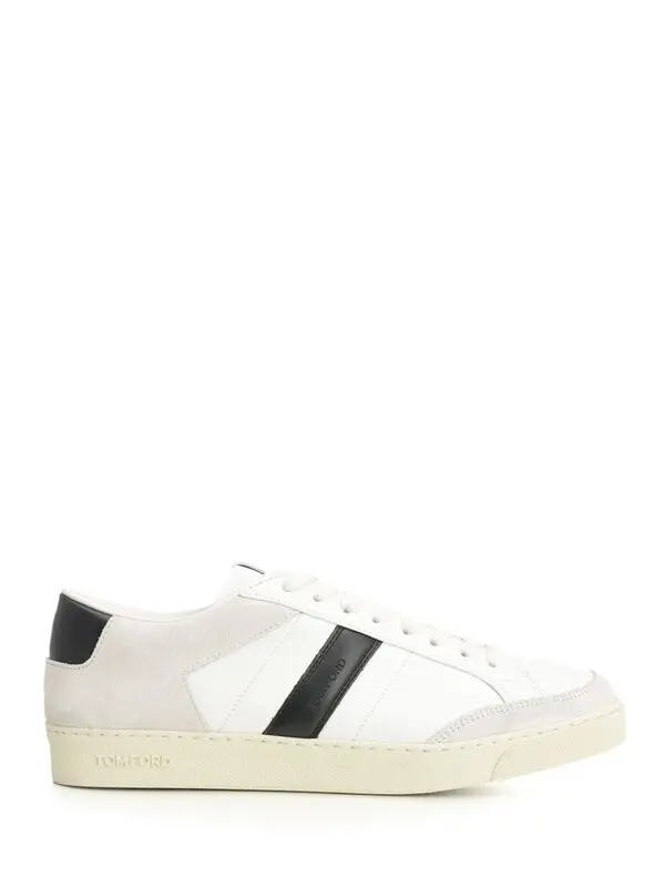 TOM FORD Leather Sneaker - White