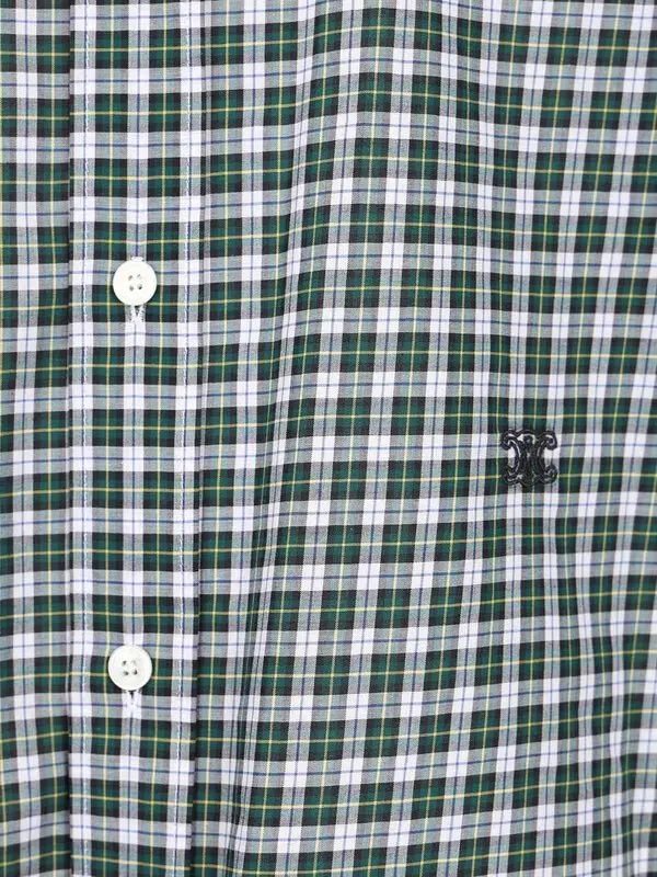 Celine Wide Tartan Shirt