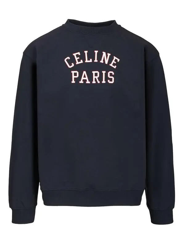 Celine Crewneck Cotton Sweatshirt