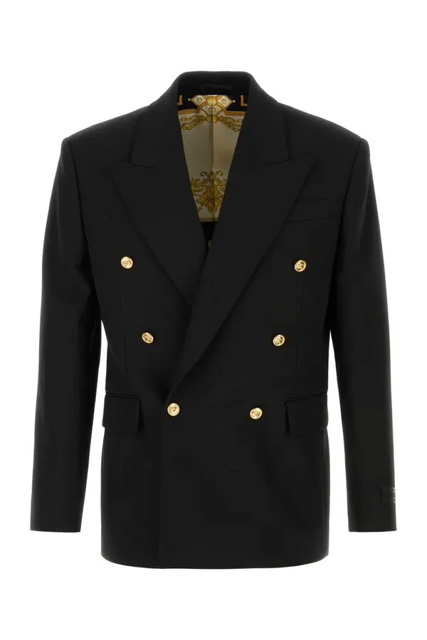 Versace Wool Blazer - Black
