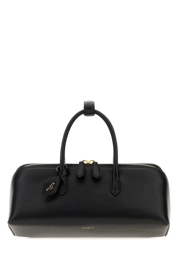 Alaïa Leather Small Delta Handbag - Black