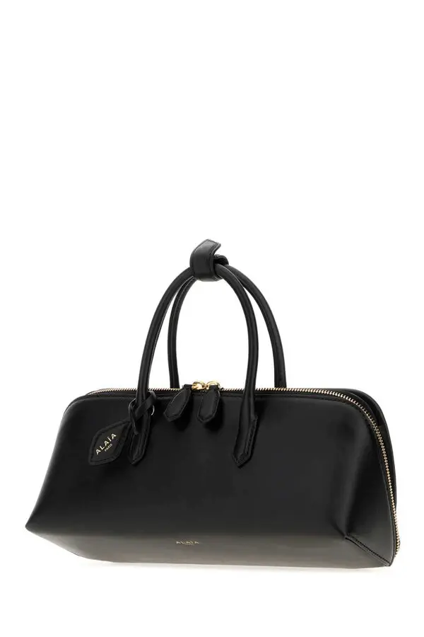 Alaïa Leather Small Delta Handbag - Black