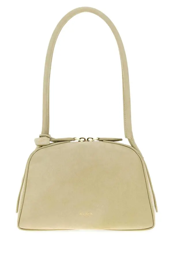 Alaïa Sage Suede Small Bouledogue Shoulder Bag - Green