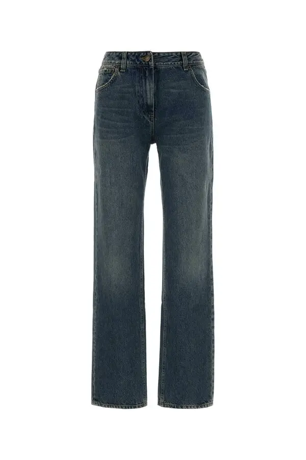 Magda Butrym Aw26 Denim 01 Pants Blue - Multicolor