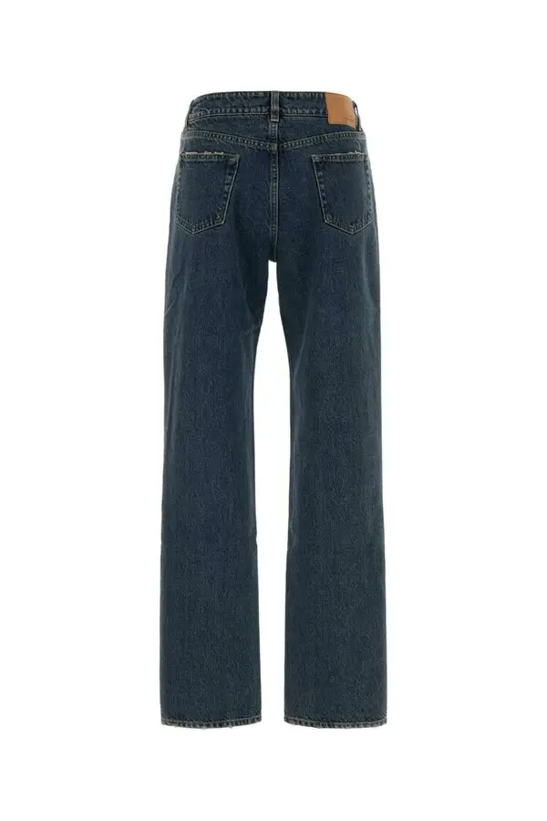 Magda Butrym Aw26 Denim 01 Pants Blue