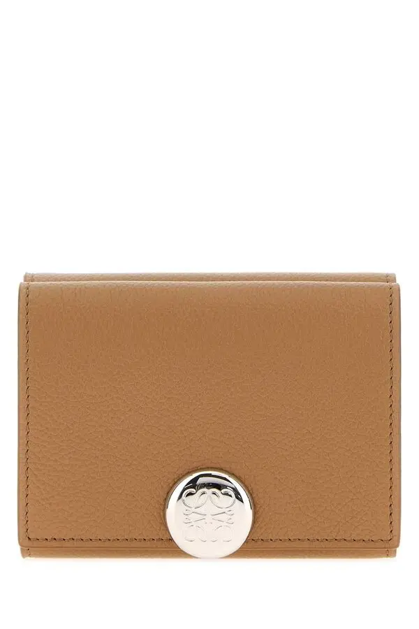 Loewe Camel Leather Pebble Wallet