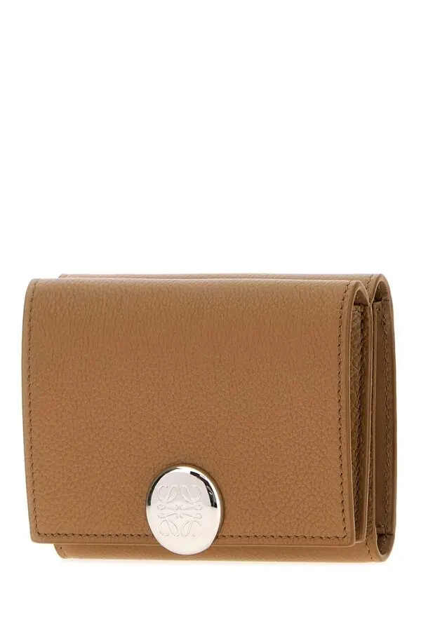 Loewe Camel Leather Pebble Wallet