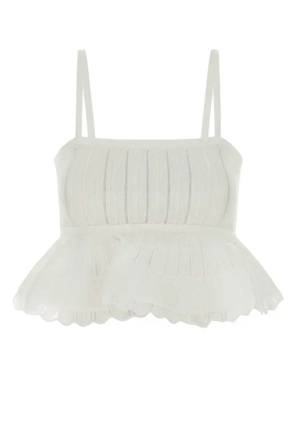 Alaïa Crinoline Top - White