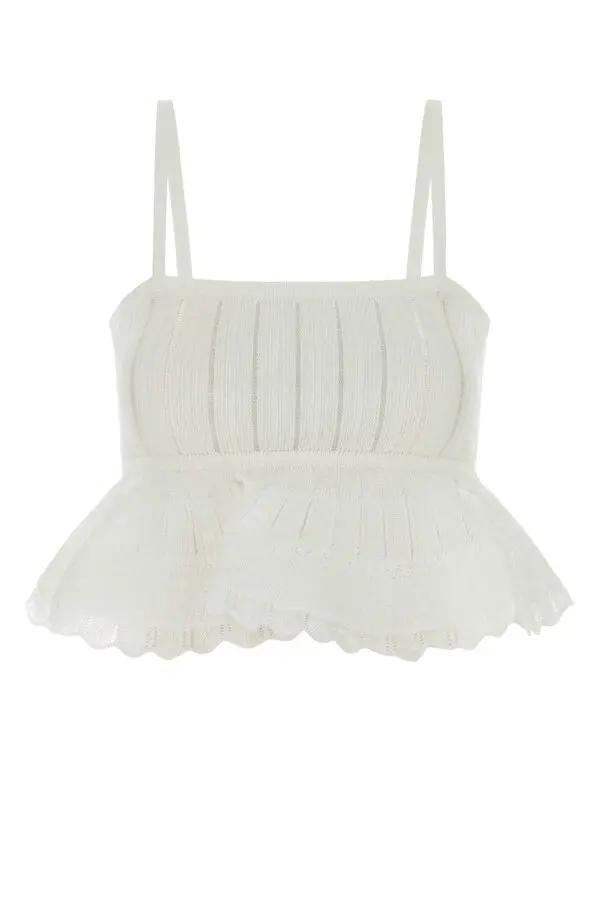 Alaïa Crinoline Top - White