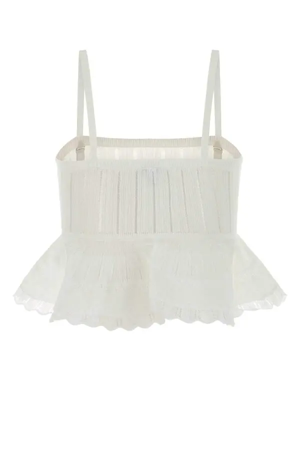 Alaïa Crinoline Top - White