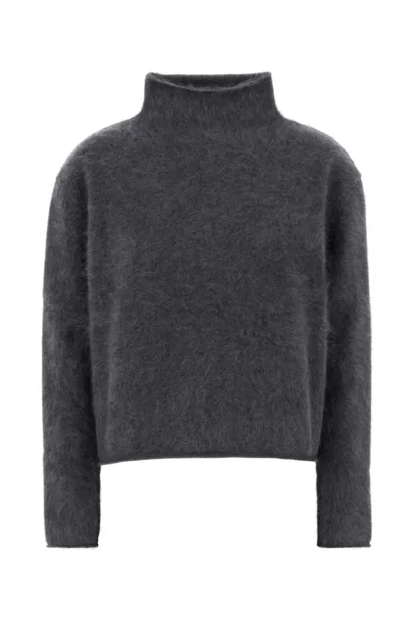 LISA YANG Graphite Cashmere Oversize Sandy Sweater