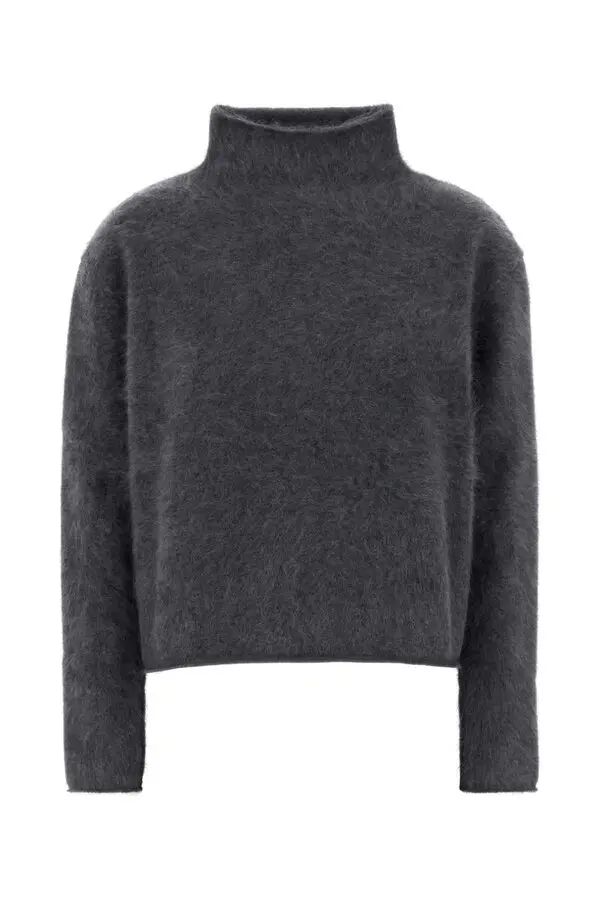 LISA YANG Graphite Cashmere Oversize Sandy Sweater - Gray