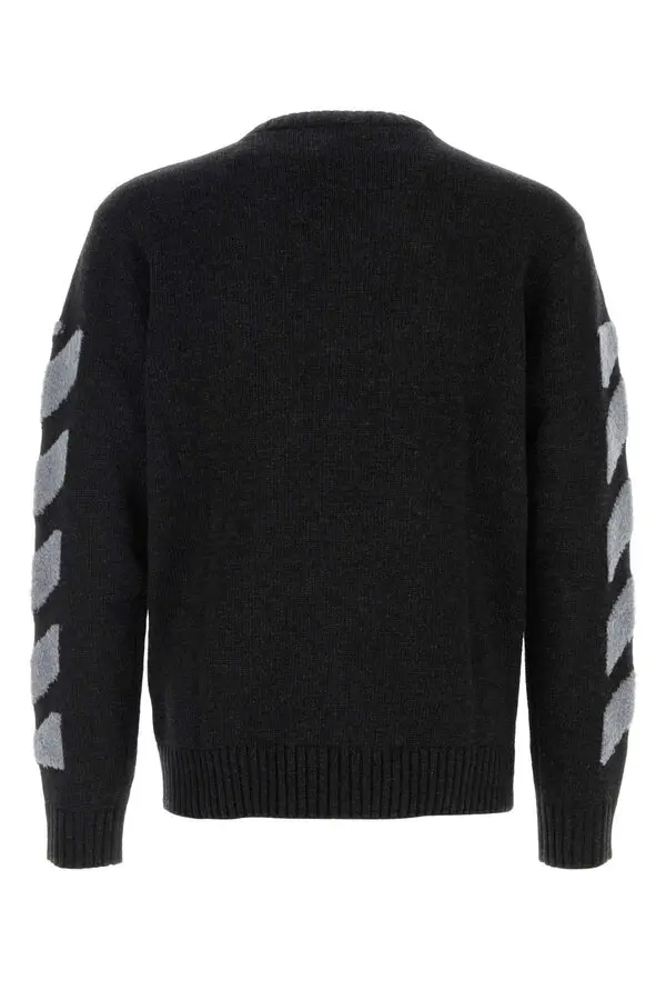 Off-White Slate Wool Blend Sweater