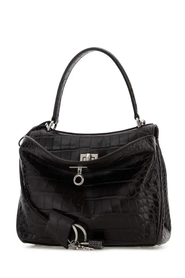 Balenciaga Leather Mini Rodeo Handbag - Brown
