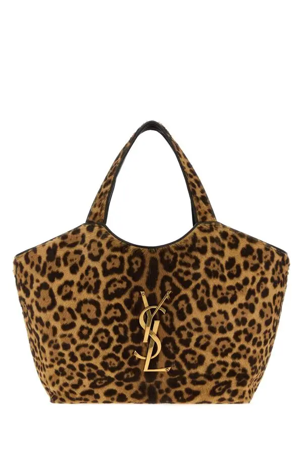 Saint Laurent Printed Calf Hair Medium Icare Shopping Bag - Multicolor