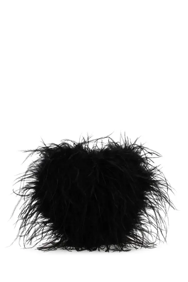 Alexander Wang Feathers Clutch - Black