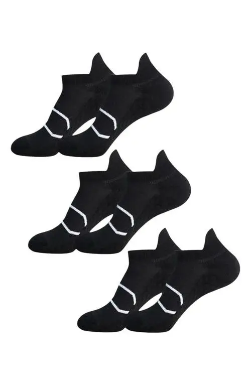 HIGH HEEL JUNGLE Assorted 3-pack Cushion Support Ankle Socks