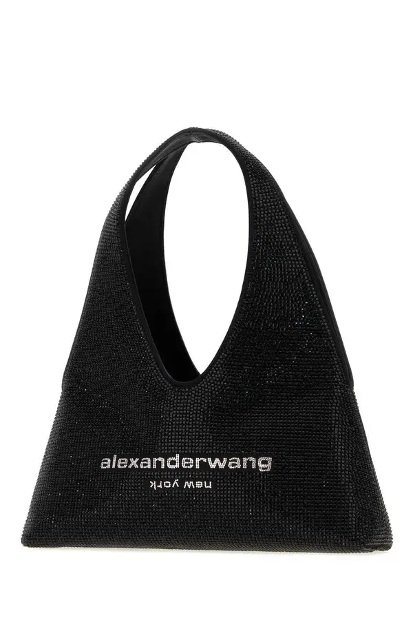 Alexander Wang Embellished Fabric Mini Pike Handbag - Black