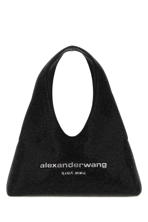 Alexander Wang Embellished Fabric Mini Pike Handbag - Black
