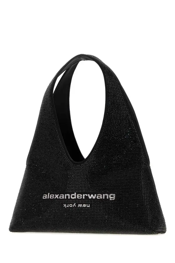 Alexander Wang Embellished Fabric Mini Pike Handbag - Black