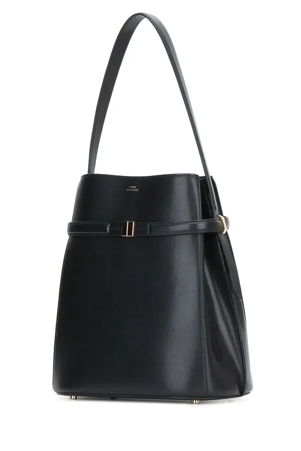 TOTEME Belted Leather Bucket Bag - Multicolor
