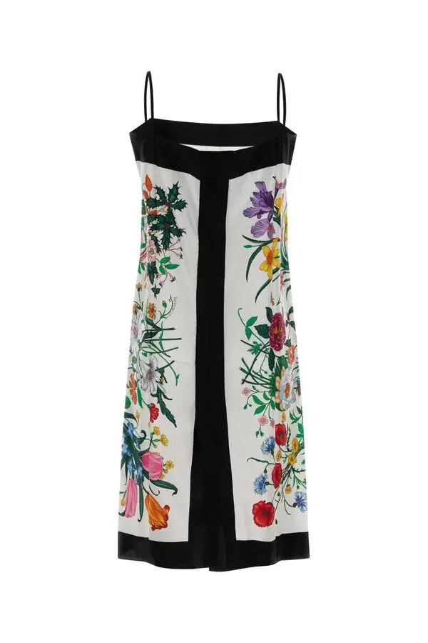 Gucci Printed Twill Dress