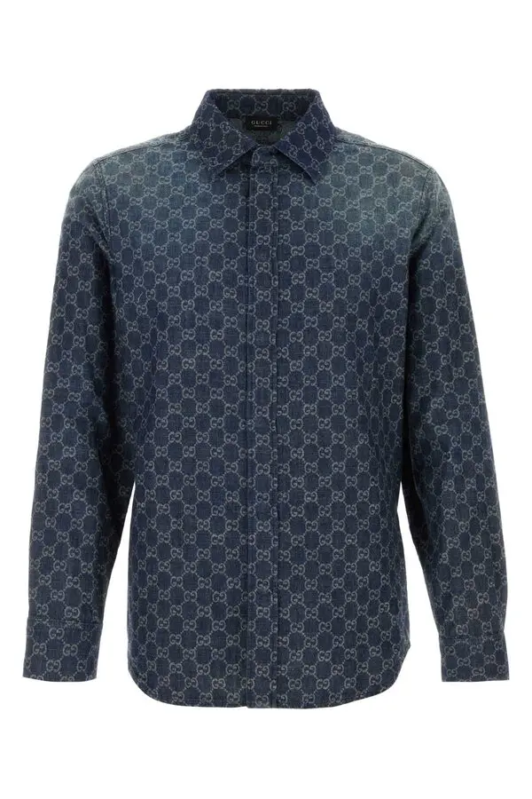 Gucci Printed Chambray Shirt - Multicolor