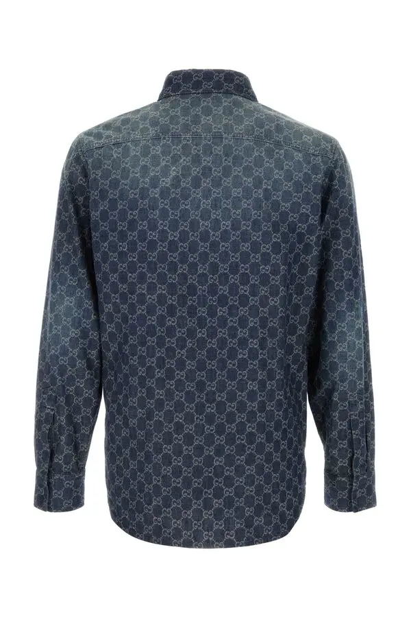 Gucci Printed Chambray Shirt
