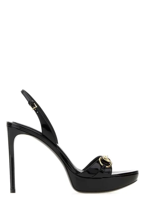 Gucci Leather Donna Sandals - Black