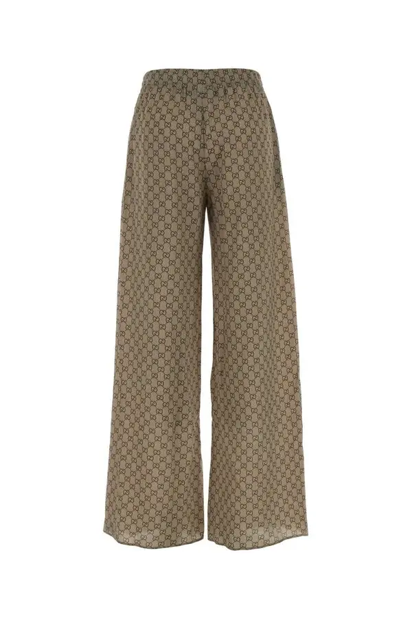 Gucci Printed Silk Wide-leg Pant - Multicolor