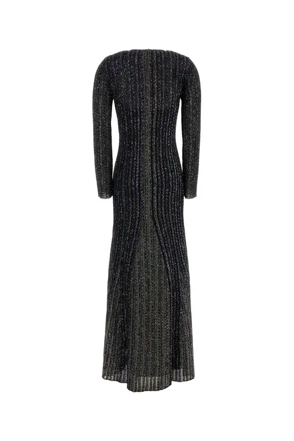 Missoni Embroidered Stretch Knit Long Dress