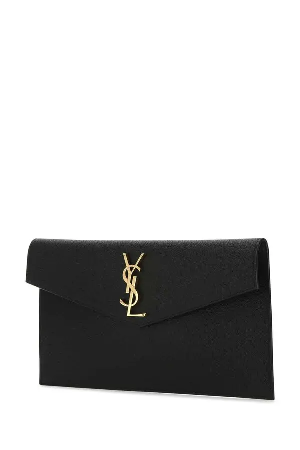 Saint Laurent Leather Uptown Clutch